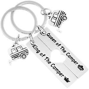 Kivosliviz Rv Camper Gifts Keychain for Men Women Cute Camping Stuff Best Rv Themed Camping Lovers Jewelry Camper Keyring Rv Keychain Camper Keychain