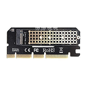 USECL M.2 NVME Adapter with Heat Sink, NVME M.2 SSD to PCI-e x4/x8/x16 Converter Card, Support 2230 2242 2260 2280, Compatible for Windows XP 7 8 10