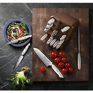 Cangshan | Thomas Keller Signature Collection Walnut End-Grain Cutting Board,16 x 22 x 2.0", Crafted in USA
