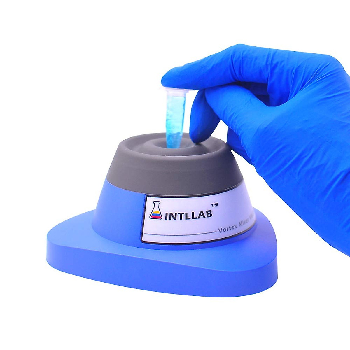 INTLLAB Lab Vortex Mixer, Touch Function Lab Vortexer, Tattoo Ink, Gel Polish, Eyelash Adhesives, Acylic Paints, Test Tubes and Centrifuge Tubes