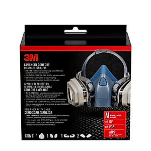 3M Professional Paint Respirator, Medium, N95, 7512PA1-A