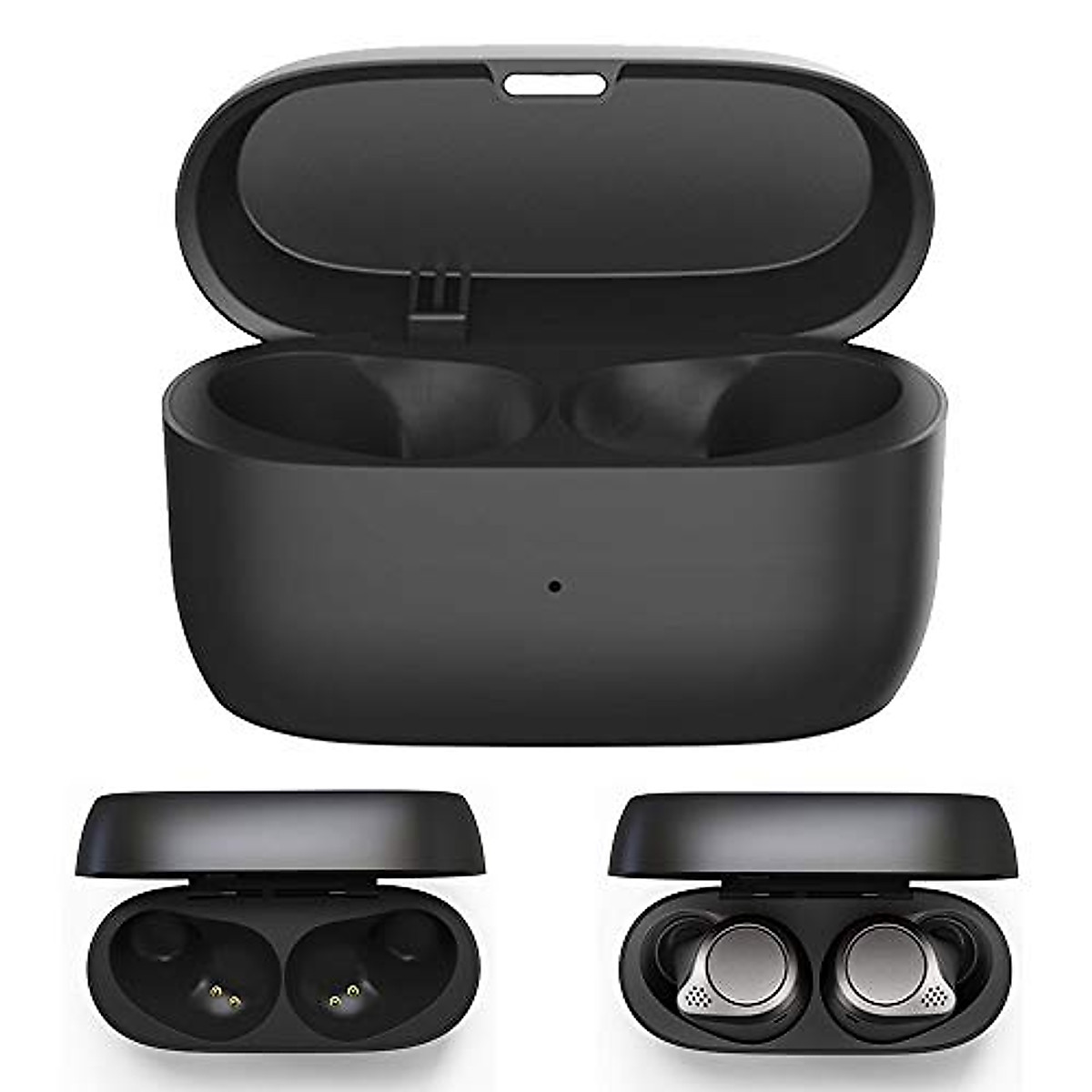 Kissmart Charging Case for Jabra Elite 75t, Replacement Charger Case Cradle Dock for Jabra Elite 75t Earbuds (Capacity: 700mah)