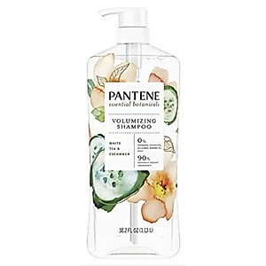 Pantene Essential Botanicals White Tea and Cucumber Volumizing Shampoo and Conditioner Set - 38.2 oz Per Bottle - 0% Parabens, Dyes, Mineral Oil, Phthalates, and Phosphates