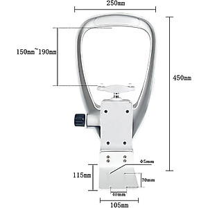 CFDZCP Optometry Lifting Chin Bracket Forehead Support Plastic Optometry Accessories ，Optical Instrument Chin Rest Forehead Bracket Set for Auto Refractometer and Other Devices