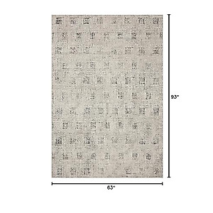 Loloi II Kamala Collection KAM-01 Grey/Graphite 5'-3" x 7'-9" Area Rug