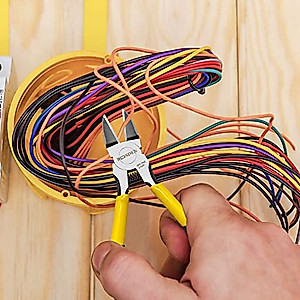 BOOSDEN Wire Cutter,6.5 inch Side Cutters,Wire Cutters for Crafting,Flush Cutter,Ultra Sharp Spring Loaded Wire Cutters for Jewelry Making,Flush Cut Pliers,Dikes Wire Cutters,Floral Wire Cutter,Snips