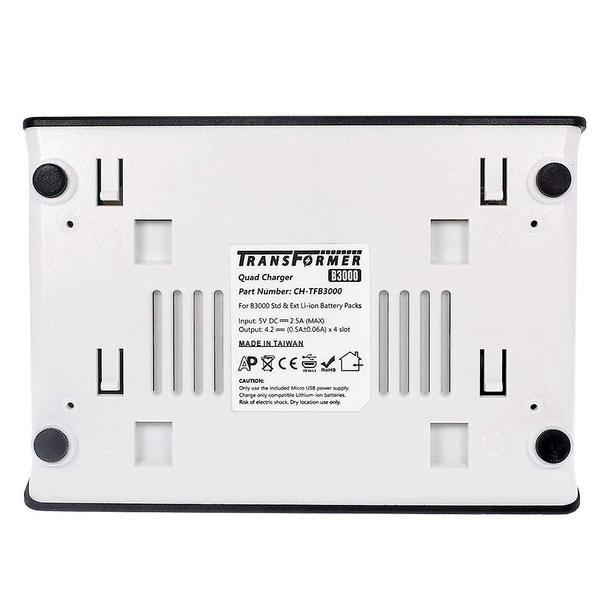 Artisan Power 4-Bay Battery Charger Transformer for Vocera B3000 | USB Type C Power Supply and LED Lights | Compatible with Battery Models 230-01977, 230-01980, 230-02020 and 230-02021