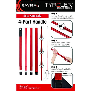 Pet Hair Remover Rubber Broom - Carpet Rake for Pet Hair Removal on Hardwood Floor, Carpet & Tile - Picks Up More Dust & Debris - Slanted Side Bristles for Corners - Rinse to Clean