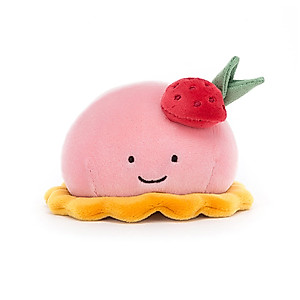 Jellycat Pretty Patisserie Dome Framboise Stuffed Toy, 4 inches | Pastry Plush | Great Gift Idea