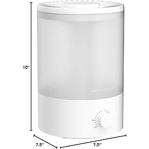 MegaWise Top Refill 7-colour Night light humidifier for Kid bedroom with 3.5L Large Capacity, No leakage with Stable Fine Mist Output