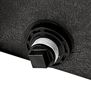 Rubbermaid Commercial Products Stock Tank, 150-Gallons, Structural Foam, Heavy Duty Black Container for use with Animal/Cattle Feed and Water, Outdoor Homemade Pool/Hot Tub/Bathtub and Pet Cleaning