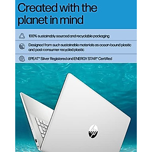 HP 17-inch Laptop, 11th Generation Intel Core i5-1135G7, Intel Iris Xe Graphics, 8 GB RAM, 512 GB SSD, Windows 11 Home (17-cn0026nr,Natural Silver) (Renewed)