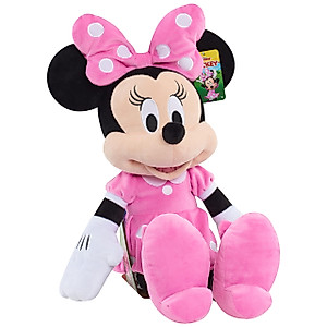Disney Junior Minnie Mouse 40 Inch Giant Plush Minnie Mouse Stuffed Animal for Kids, Officially Licensed Kids Toys for Ages 2 Up by Just Play
