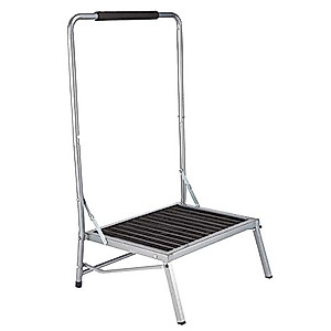 LivingSURE Extra Wide Step Stool with Handle, 20” x 15.6” x 38.4”