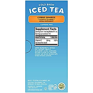 Celestial Seasonings Cold Brew Citrus Sunrise, 18 Count