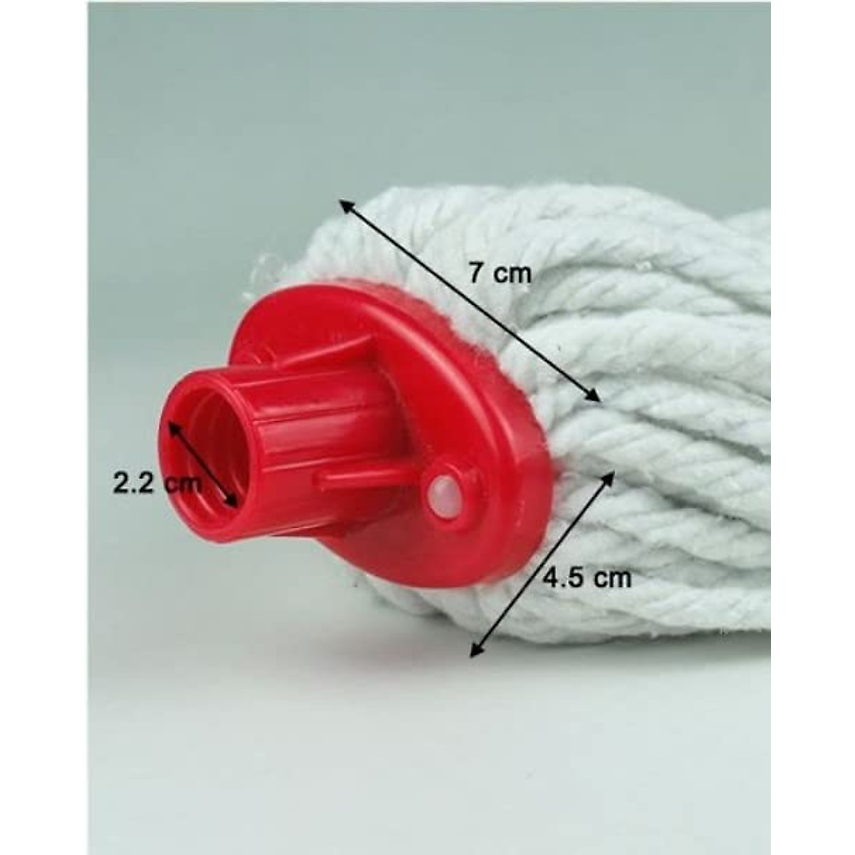 Commercial Industrial White Cotton Mop Heads Replacement. Removes Dirt, Grease,Compatible with Unger mop Stick