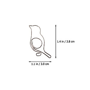 Cabilock 20Pcs Paper Clips Bird Binder Clips Cute Animal Bookmark Clips Page Marker Metal File Note Clips for Office School Supplies Wedding Party Decor Silver