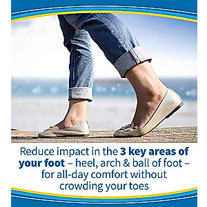 Dr. Scholl’s Tri-Comfort Insoles // Comfort for Heel, Arch and Ball of Foot with Targeted Cushioning and Arch Support (for Men's 8-12, also Available Women's 6-10)