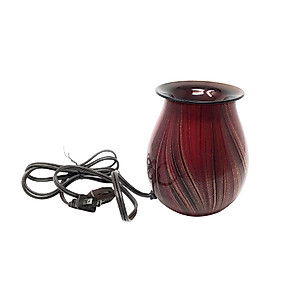 Better Homes & Gardens Common Scents Amour Glass Full Size 1-25W Light Bulb Wax Warmer, Multicolor