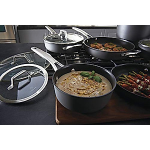 Calphalon 11-Piece Pots and Pans Set, Nonstick Kitchen Cookware with Stay-Cool Handles, Dishwasher and Metal Utensil Safe, Black