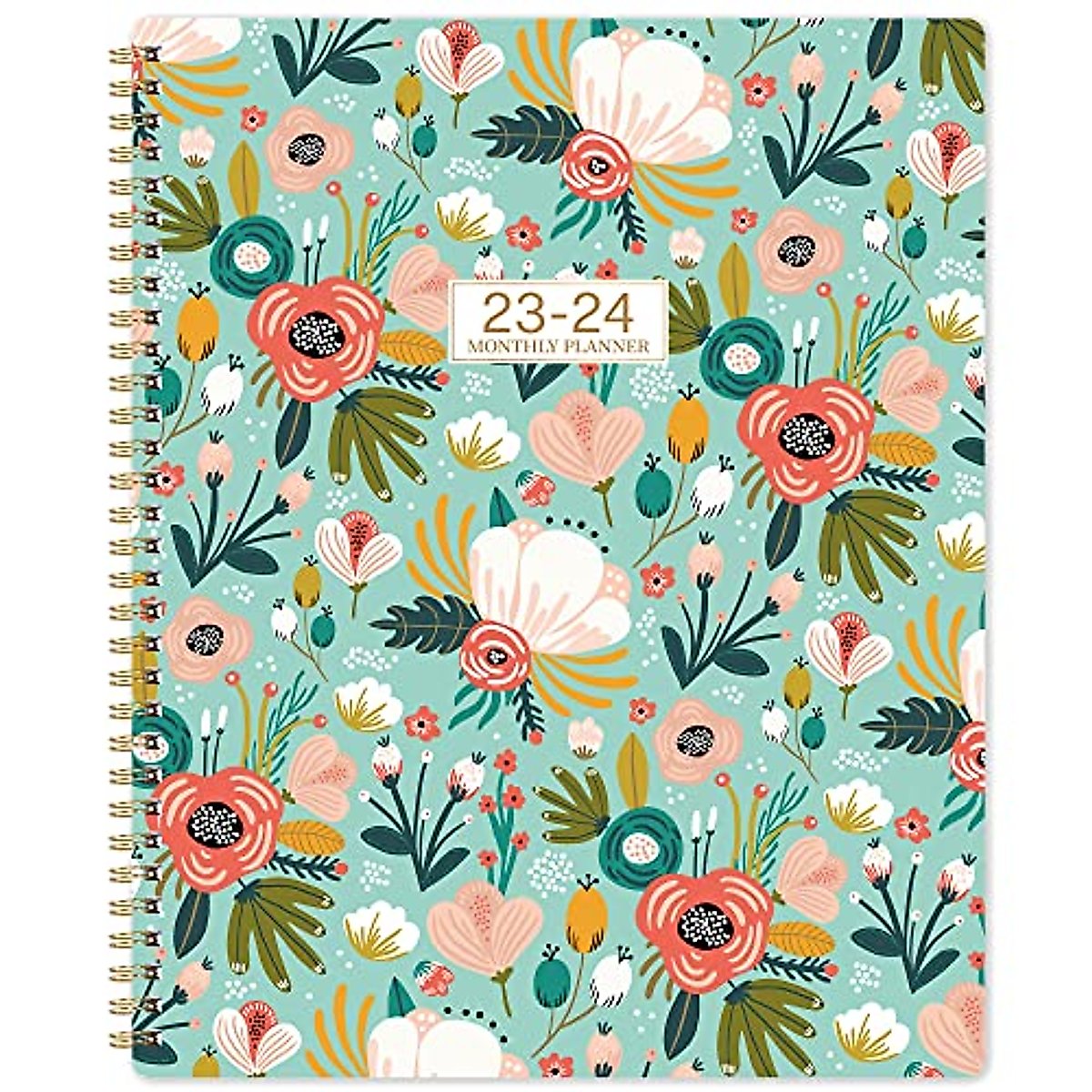 2023-2024 Monthly Planner/Calendar - Monthly Planner 2023-2024 from JUL. 2023 - DEC. 2024, 9" x 11", 2023-2024 Planner with Tabs & Pocket, Contacts and Passwords, Twin-Wire Binding, Perfect Organizer