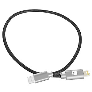 Meenova 8 pin-to-MicroUSB DAC OTG Cable for iPhone/iPad/iPod Chord Mojo Hugo2 Pha3 Fiio HiFi Oppo HA2 K5, Sony MDR-1ADAC, Roland GO Mixer, iRig HD2, Nikon Digital Camera,Transfer Photos, 15cm 0.5ft