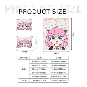 MAPH 3pcs S-PY Cartoon Family Duvet Cover,Twin Bedding Sets,Kawaii Bedding, Anime Comforter Bedspread Quilt Cover,Kawaii Beding Gifts for Teenage Boys Girls,2 Pillow Sham 60x80 Inch(Twin)