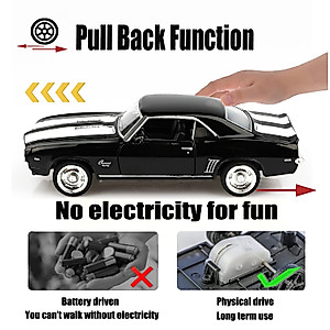 TOKAXI 1/36 Scale Chevrolet 1969 Camaro SS Diecast Cars Models,Pull Back Vehicles Toy Cars,Cars Gifts for Boys Girls