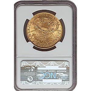 1904 $20 Double Struck Rotated 180 Degrees in Collar UNIQUE $20 Liberty MS-62 NGC/CAC