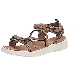 Propét Women's TravelActiv XC Walking Sandals, Tan, 9 Wide US