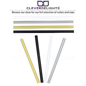 CleverDelights Peel and Stick Tin Ties - 7 Inch - Black - 100 Pack