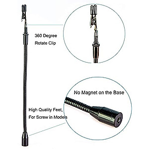 Fstop Labs - 2 Pack Set Flexible Gooseneck Metal Arms with Alligator Clips for Helping Hands Third Hand Tool Automobile Electronics Soldering Jewelry Painting Art Crafts Hobby