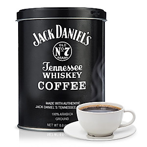 Parkway Distributors Jack Daniel’s Tennessee Ground Coffee 8.8 oz – Medium Roast, Infused with Authentic Jack Daniel's, Non-Alcoholic, Bundled with a PD Safe Ship Bag