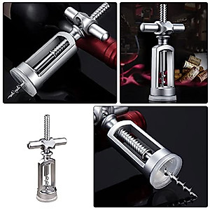 BESTonZON Opener Restaurant Wing Cork Opening Corkscrews Multifunctional Screw Beer Remover Serving Winged Gadget Waiters Alloy and Party Duty Bottle for Bar Cap Heavy Corkscrew: