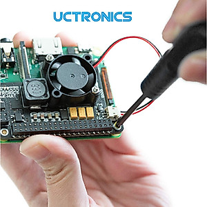 UCTRONICS for Raspberry Pi 4 PoE HAT with Cooling Fan, Mini Power Over Ethernet Expansion Board for Raspberry Pi 4 B, 3 B+ and Rackmount
