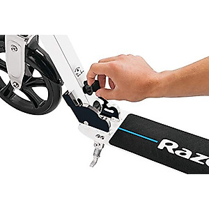 Razor A6 Kick Scooter for Kids Ages 8+ - Extra-Tall Handlebars & Longer Deck, 10" Urethane Wheels, Anti-Rattle Technology, For Riders Up to 220 lbs