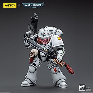 JOYTOY Warhammer 40k Mecha 1/18 Action Figures Joy Toy Model Toys-White Scars Assault lntercessor Brother Batjargal