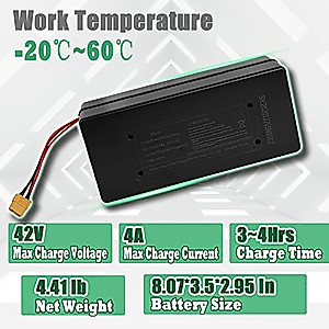 YLuBik Electric Bike Battery - 36V 10Ah, Folding Electric Bicycle 360Wh Replacement Li-ion Battery, Motor Max Power 250W