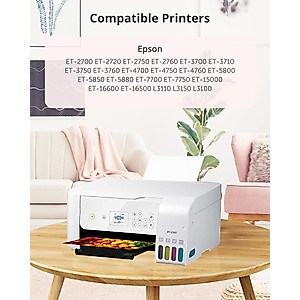 WOKOK Sublimation Ink Refill for Ecotank ET-2760 ET-2720 ET-2800 ET-2850 ET-2803 ET-4750 ET-3760 ET-4760 ET-15000 ET-16600 ET-16650 Inkjet Printers