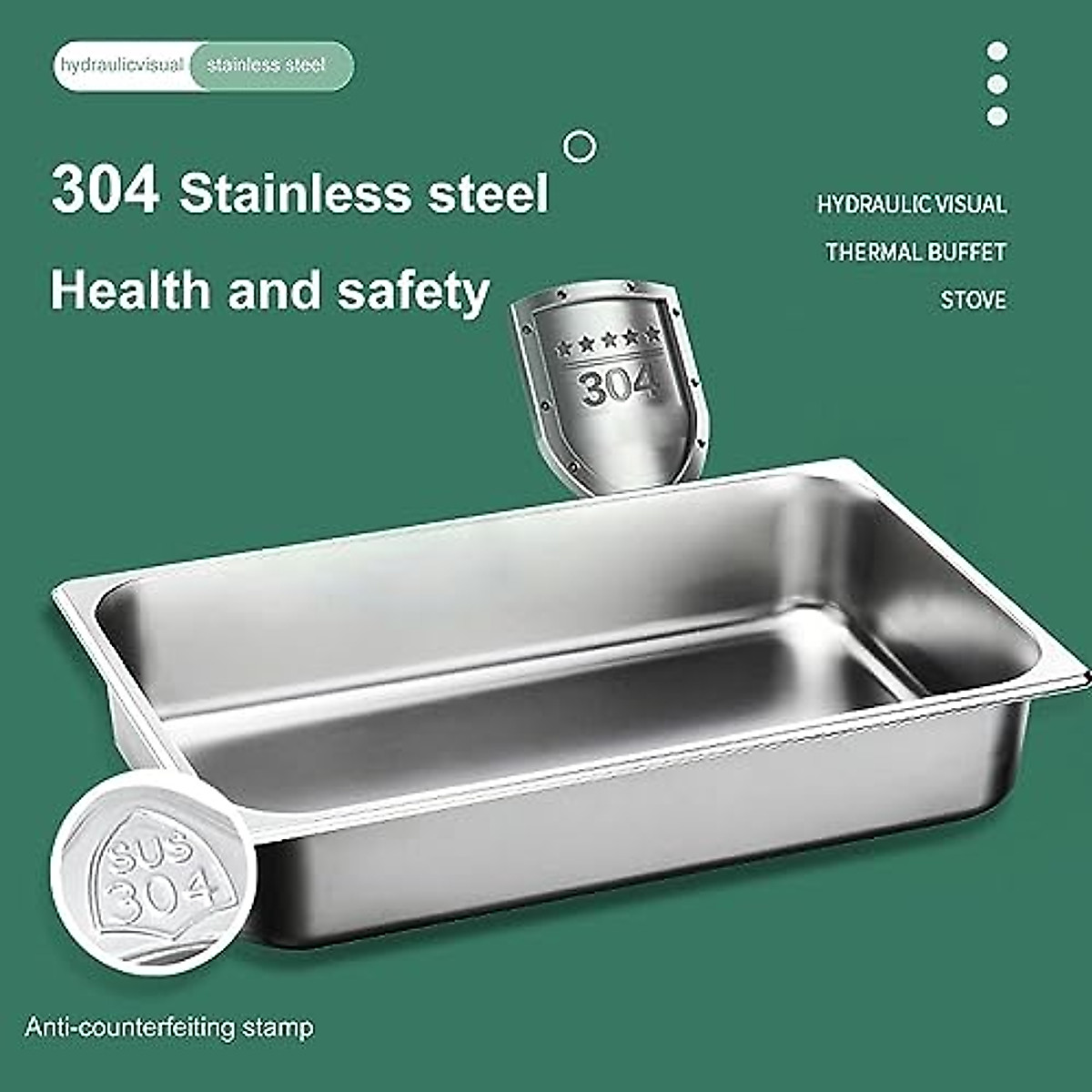 9L Electric Chafing Dish, Food Heating Trays Buffet, Buffet Servers and Warmers, Stainless Steel Dish for Parties Perfect for Parties, Entertaining Holidays