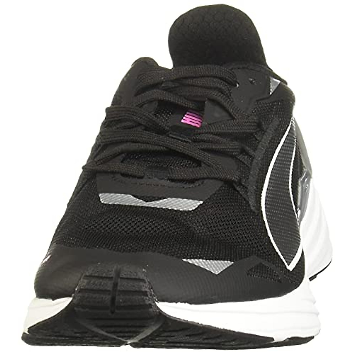 PUMA womens Ultraride Cross Trainer, Puma Black-metallic Silver, 8 US