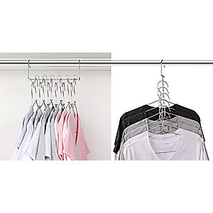 Magicool Hanger 4 Pack Update Metal Magic Cascading Hanger Space Saving Hangers Closet Organizer Clothes Organize Space Saver