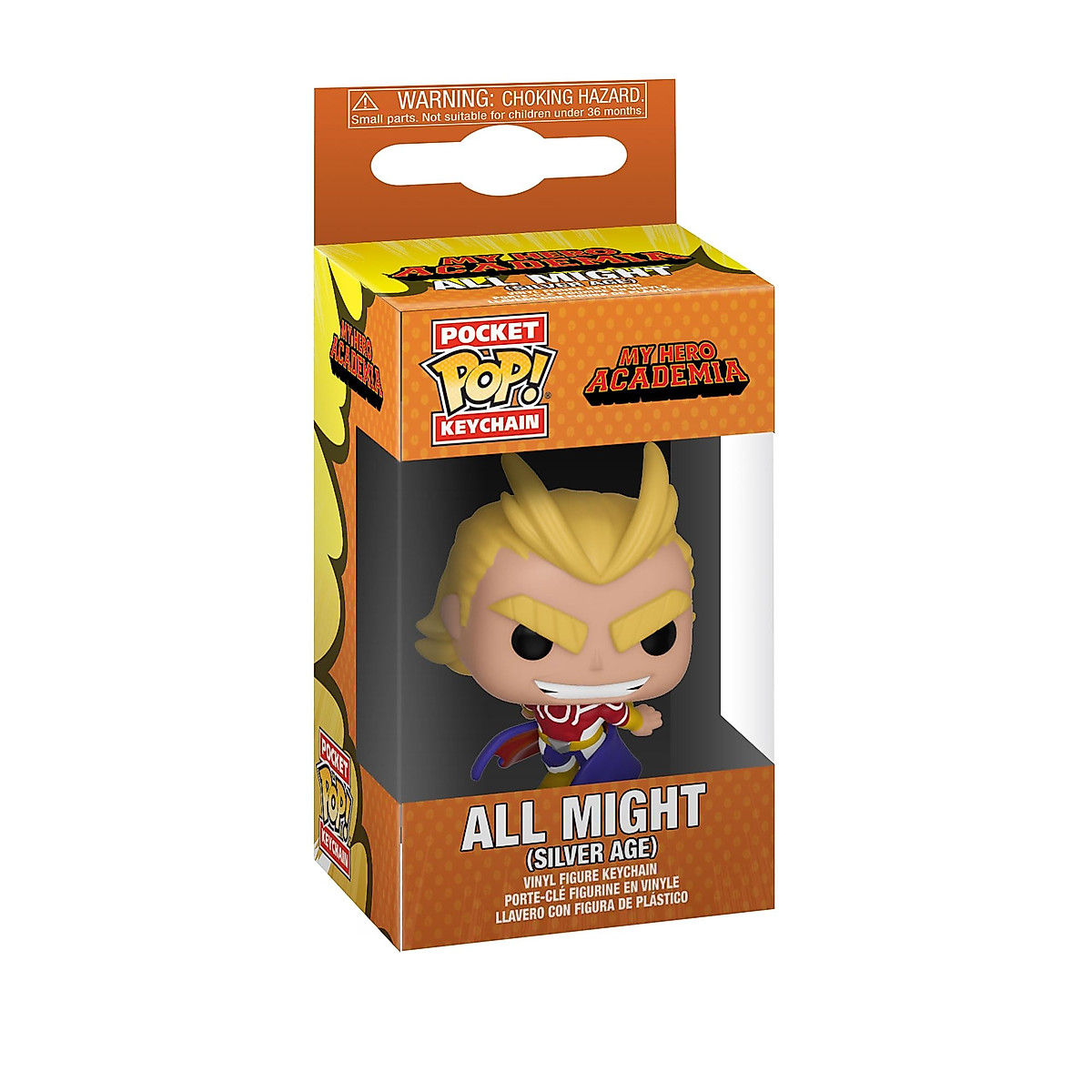 Funko Pop! Keychain Animation: My Hero Academia - All Might (Silver Age)
