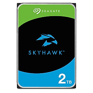 SEAGATE Skyhawk 2 TB Surveillance(SV) Internal Hard Drive HDD – 3.5 Inch SATA 6 Gb/s 256 MB Cache for DVR NVR Security Camera System CCTV (ST2000VX015)