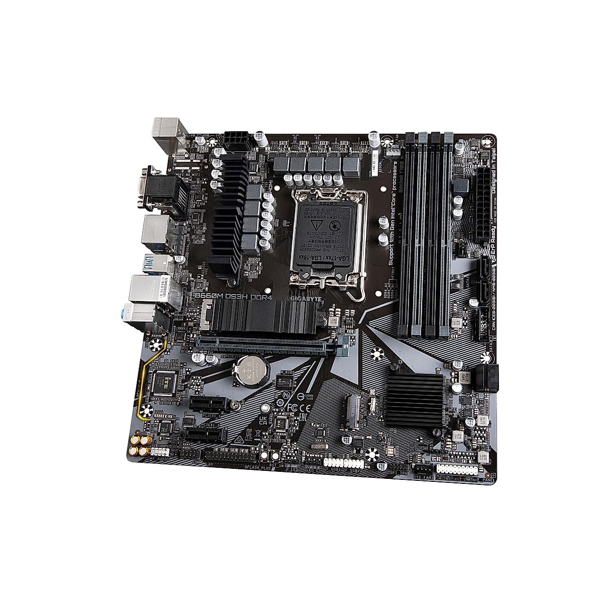 GIGABYTE B660M DS3H DDR4 (B660/ Intel/LGA 1700/ Micro-ATX/ DDR4/ Dual M.2/ PCIe 4.0/ USB 3.2 Gen2 Type-C/ 2.5GbE LAN/Motherboard)