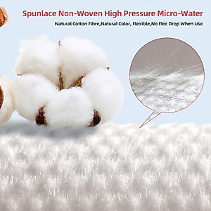 MODODOU 100 Counts Per Box Facial Towels Disposable Face Towels For Drying Face Wipes Cotton Pads Use For Cleansing Face Towelettes 100% Cotton All Skin Use Senstive Skin Use