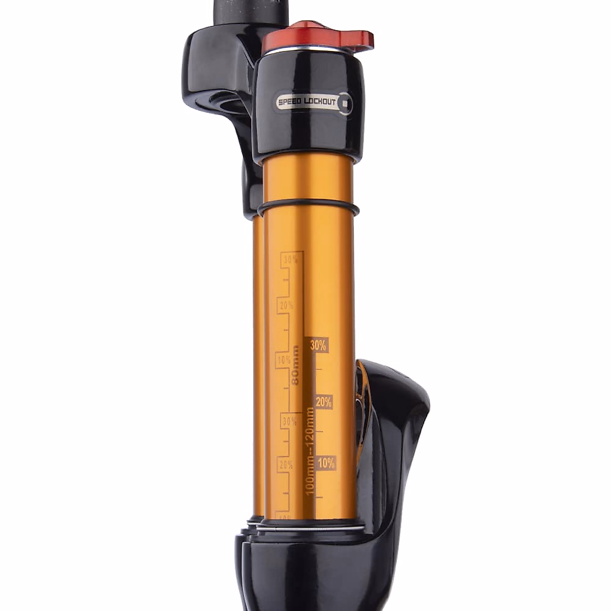 BOLANY 26/27.5/29 inch Bike Air Suspension Fork 120mm Travel Rebound Adjust 1/8 Straight/Tapered Tube Manual/Remote Lockout Bicycle Forks QR 9mm MTB Front Fork (Straight-Manual, 26inch)