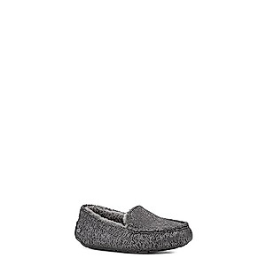 UGG Women's Ansley Matte Marble Slipper, Dark Grey, 9