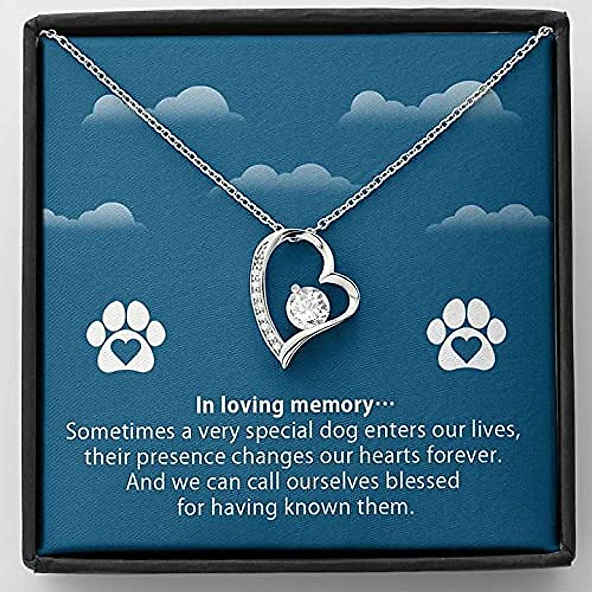 In loving memory necklace, Forever Love Necklace, Sending love and kicks from the Bump, Mother's Day For Woman Necklace, Birthday, Christmas Sometimes a very special dog enters our lives
