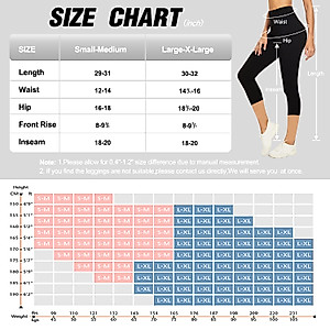 we fleece Women’s Soft Capri Leggings for Women-High Waisted Tummy Control Non See Through Workout Running Black Leggings Yoga Pants (White, Large-X-Large)